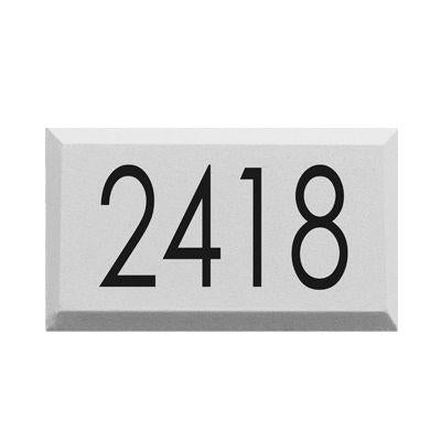CHAMFERED PRE-CAST STONE ADDRESS BLOCK MODERN STYLE 9" X 15" – www ...